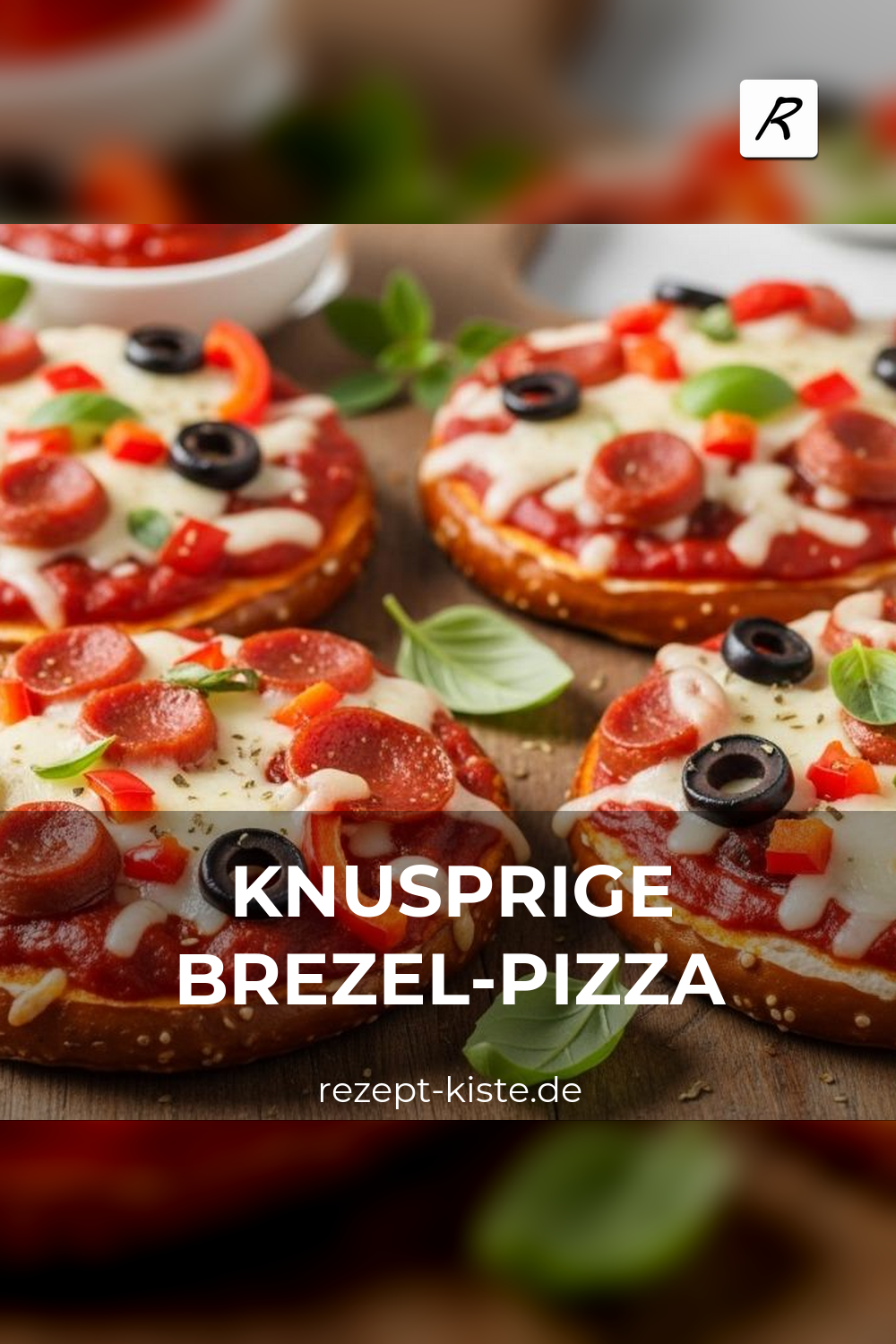 Knusprige Brezel-Pizza - Rezept-Kiste.de